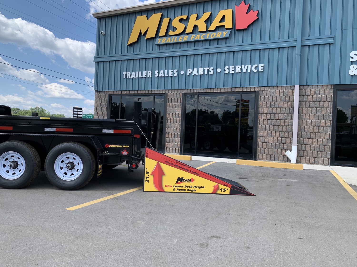 Miska Trailer Factory | Galvanized 7 Ton Ultra Low Pro Dump