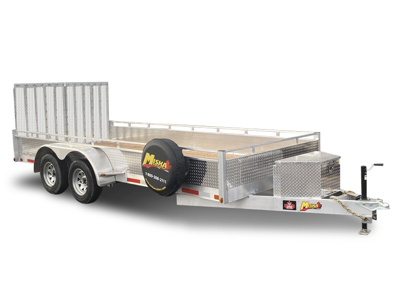 Miska Trailer Factory | Galvanized 7 Ton Deckover Float Trailer
